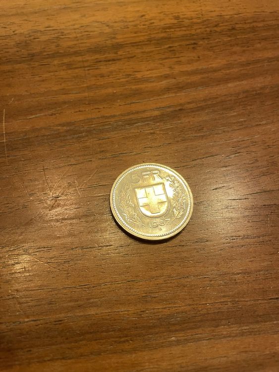 5 Franken 1967 Silber, unzirkuliert (Neu (gemäss Beschreibung)) in Ammerzwil BE für CHF 10 – mit ...