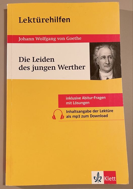 Goethe: Die Leiden des jungen Werther - Lektürehilfe (Gebraucht) in ...