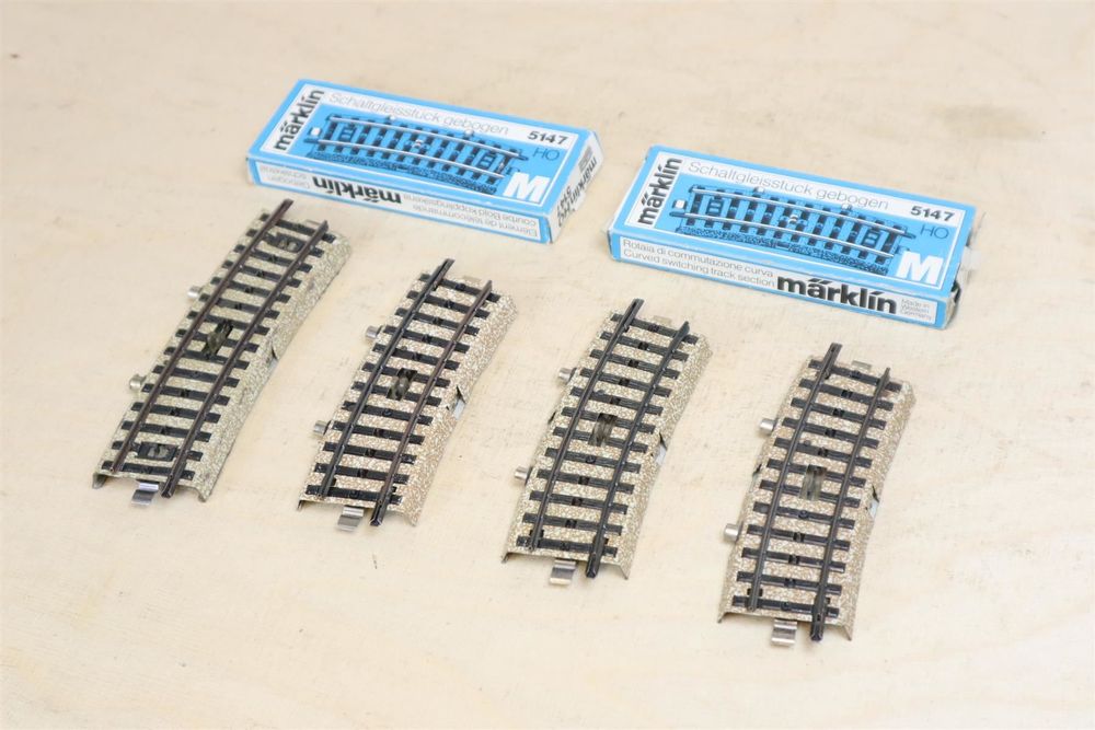 Märklin 4 x Schaltgleis - 5147 / 5213 | Kaufen auf Ricardo