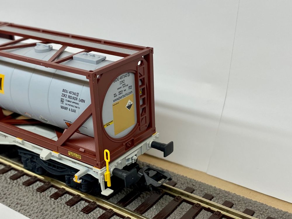 Märklin 47097 (H0 GS) HUPAC Container-Tragwagen „BERTSCHI“ (Gebraucht ...