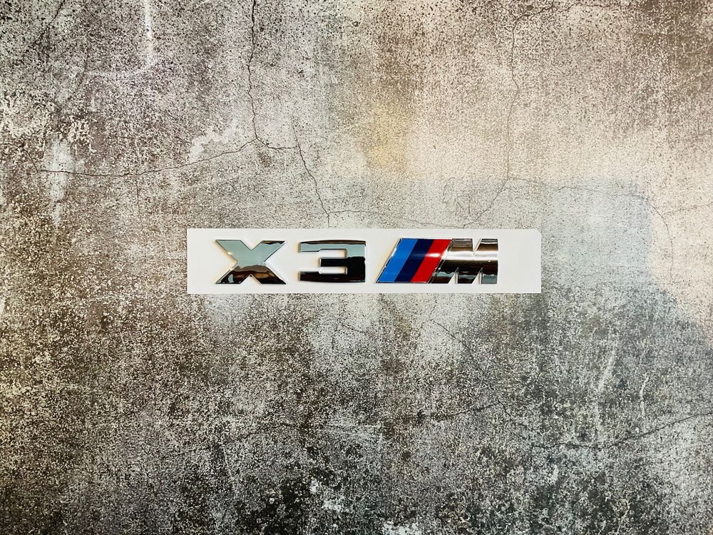 BMW X3M Emblem Logo Schriftzug Chrom Neu (Neu und originalverpackt) in ...