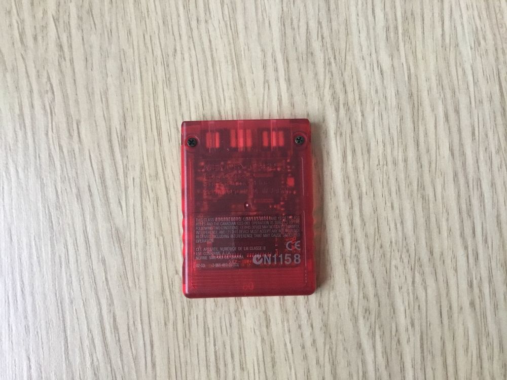 PS2 Memory Card Rot Transparent Original | Kaufen auf Ricardo