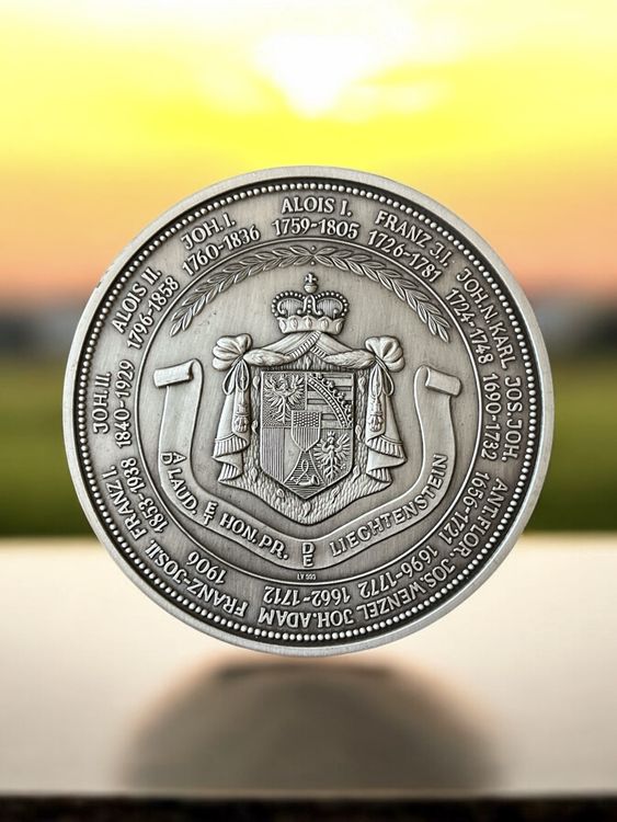 Fürstentum Liechtenstein grosse Silbermedaille (Neu (gemäss Beschreibung)) in Winterthur für CHF ...