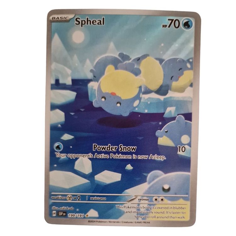 Spheal Full Art Illustration Rare Pokemon TCG Surging Spark (Gebraucht ...