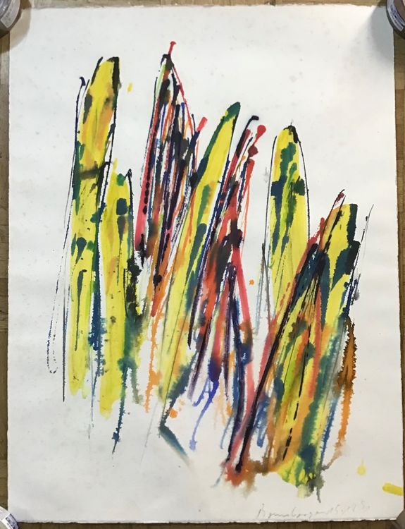 Abstrakte Farbe Mischtecknik Unleserlich Signiert (Gebraucht) in Root für CHF 5 – mit Lieferung ...