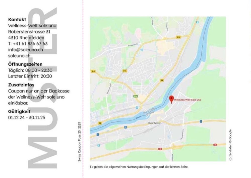 2 für 1 Sole Uno gutschein, 2 for 1 voucher. 2 pour 1 bon (Neu und originalverpackt) in Conthey ...