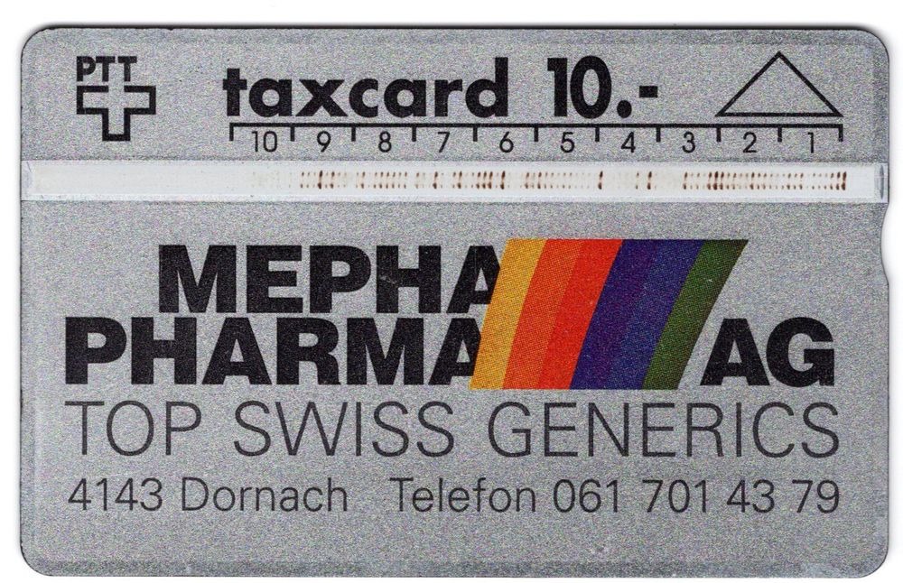 MEPHA PHARMA AG, Antiinfektiva - seltene Firmen Taxcard (Gebraucht) in ...