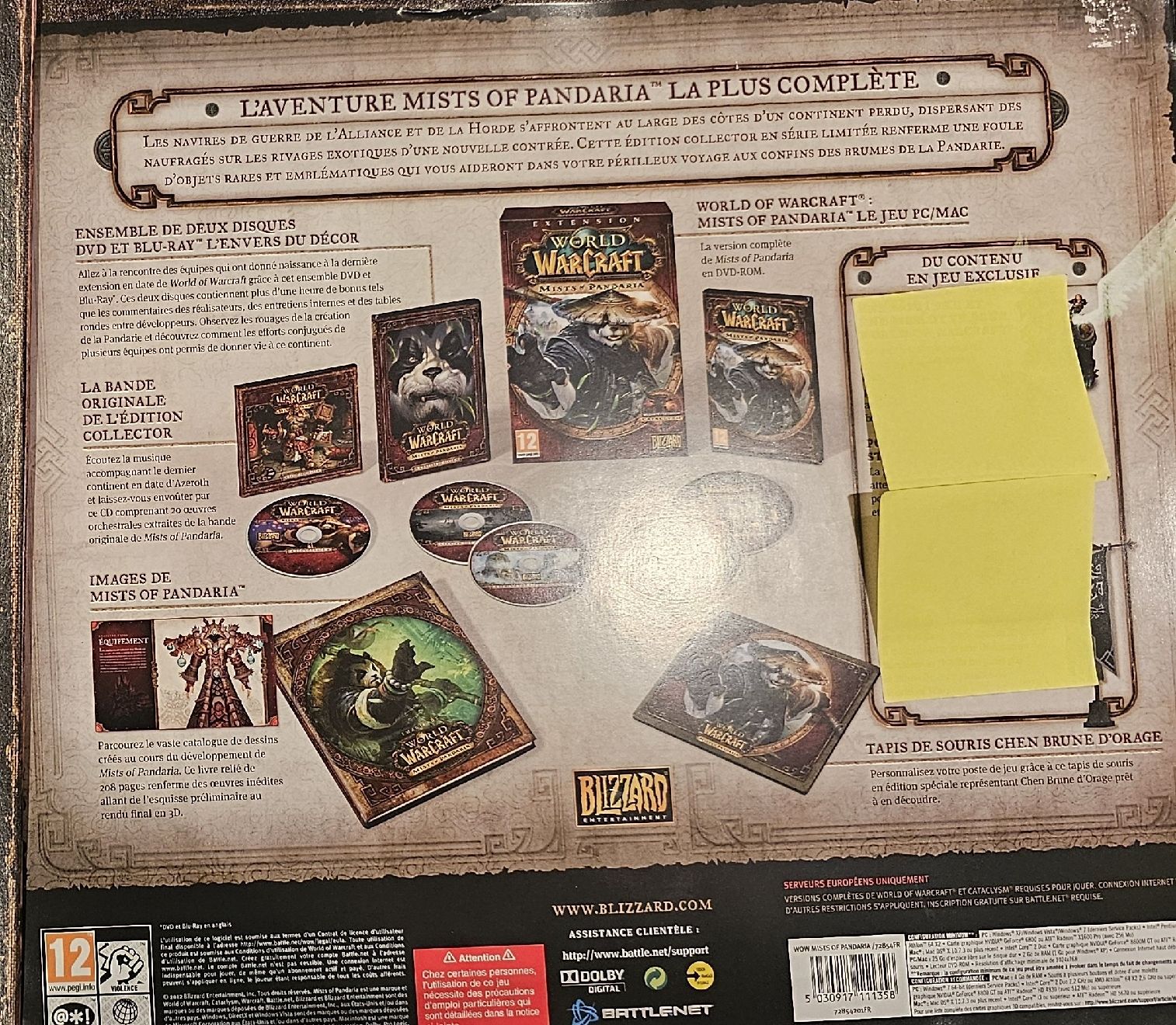 World of Warcraft Mists of Pandaria Edition Collector (D'occasion) à ...