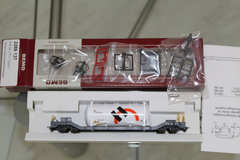 Bemo Zement-Wechselbehälterwagen | Kaufen auf Ricardo