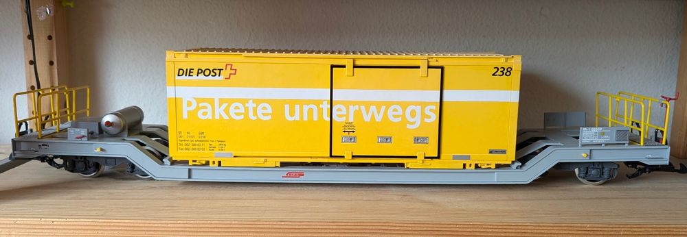 LGB Nr. 45925, RhB Containerwagen Sb-t 65659, Post Container | Kaufen ...