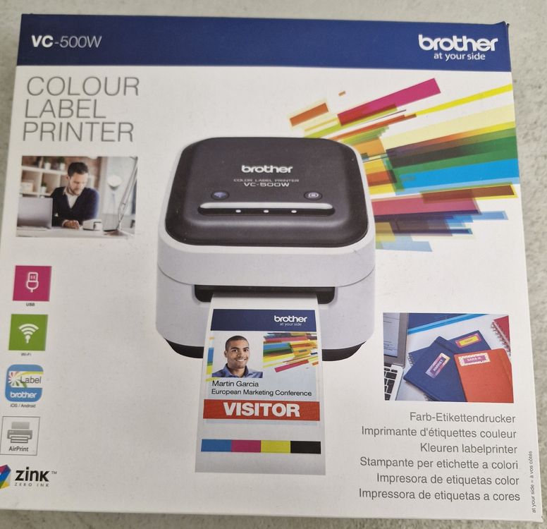 BROTHER COLOUR LABEL PRINTER VC 500W (Gebraucht) in Jegenstorf für CHF ...