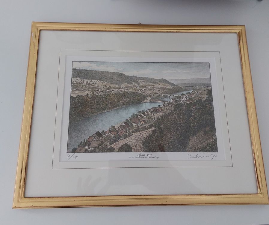 Original-Grafik Paul Wyss EGLISAU 1919 (38x30 cm) (Gebraucht) in Lostorf für CHF 85 – nur ...