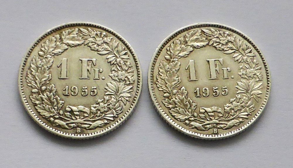 2 x 1 Franken 1955 - RAR | Kaufen auf Ricardo