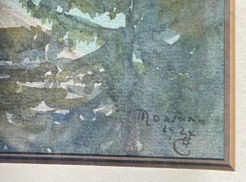 Gabriel Chamorel aquarelle Montana 1924 (Gebraucht) in Biel/Bienne für CHF 62 – mit Lieferung ...