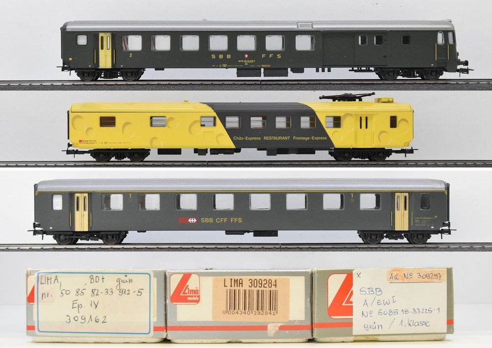 Lima 4xEW II/I Personenwagen SBB H0 GS mit OVP (Gebraucht) in St. Gallen für CHF 58 – mit ...