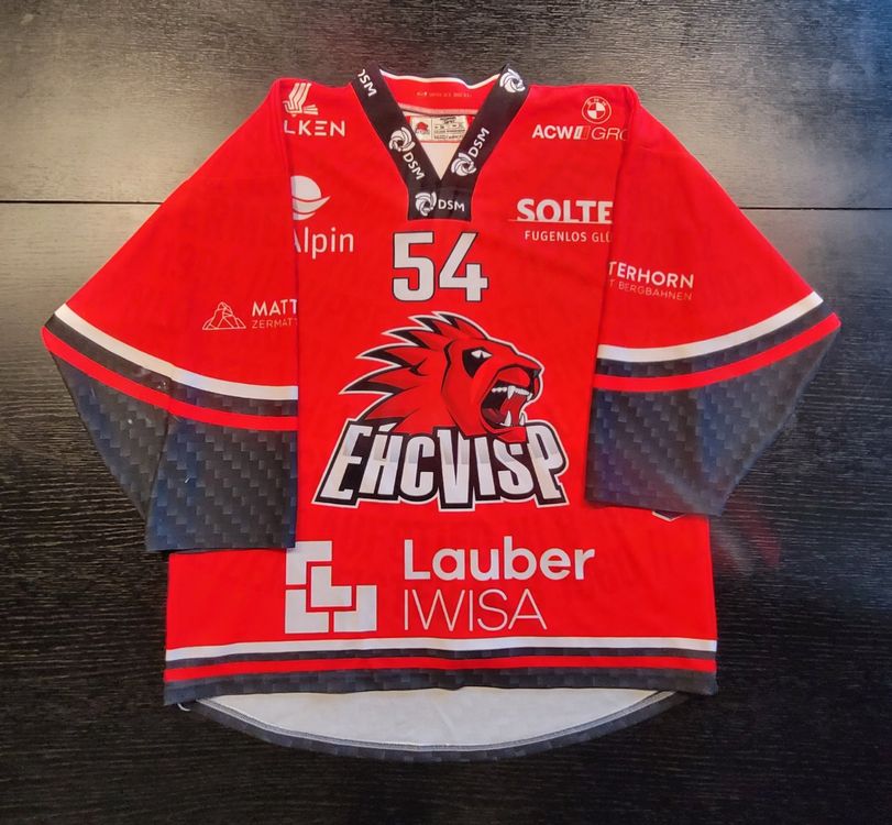#54 Scheel Felix EHC Visp Spielerleibchen 2022/23 | Kaufen auf Ricardo
