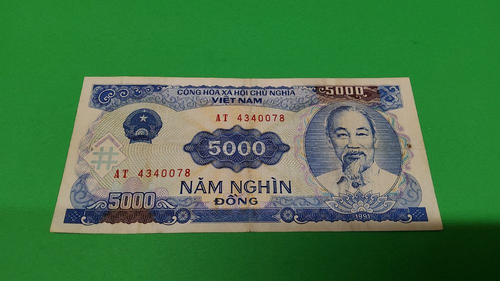 Seltene 5000 Dong Note aus Vietnam, Jahrgang 1991! (Gebraucht) in ...