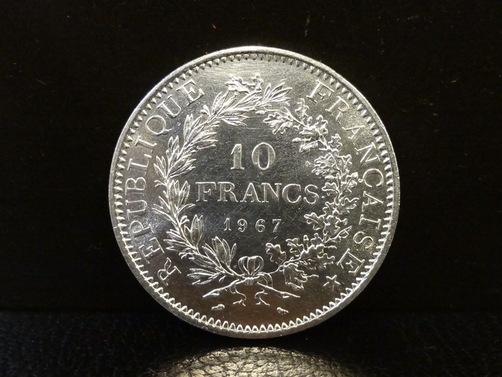 Silbermünze 10 FRANCS FRANCAIS 1967 (Gebraucht) in Kerzers für CHF 45 – mit Lieferung auf ...