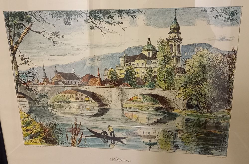 *SOLOTHURNER - STICH, COLORIERT* (?) VON E.SCHELLER/ 87X67.5 | Kaufen auf Ricardo