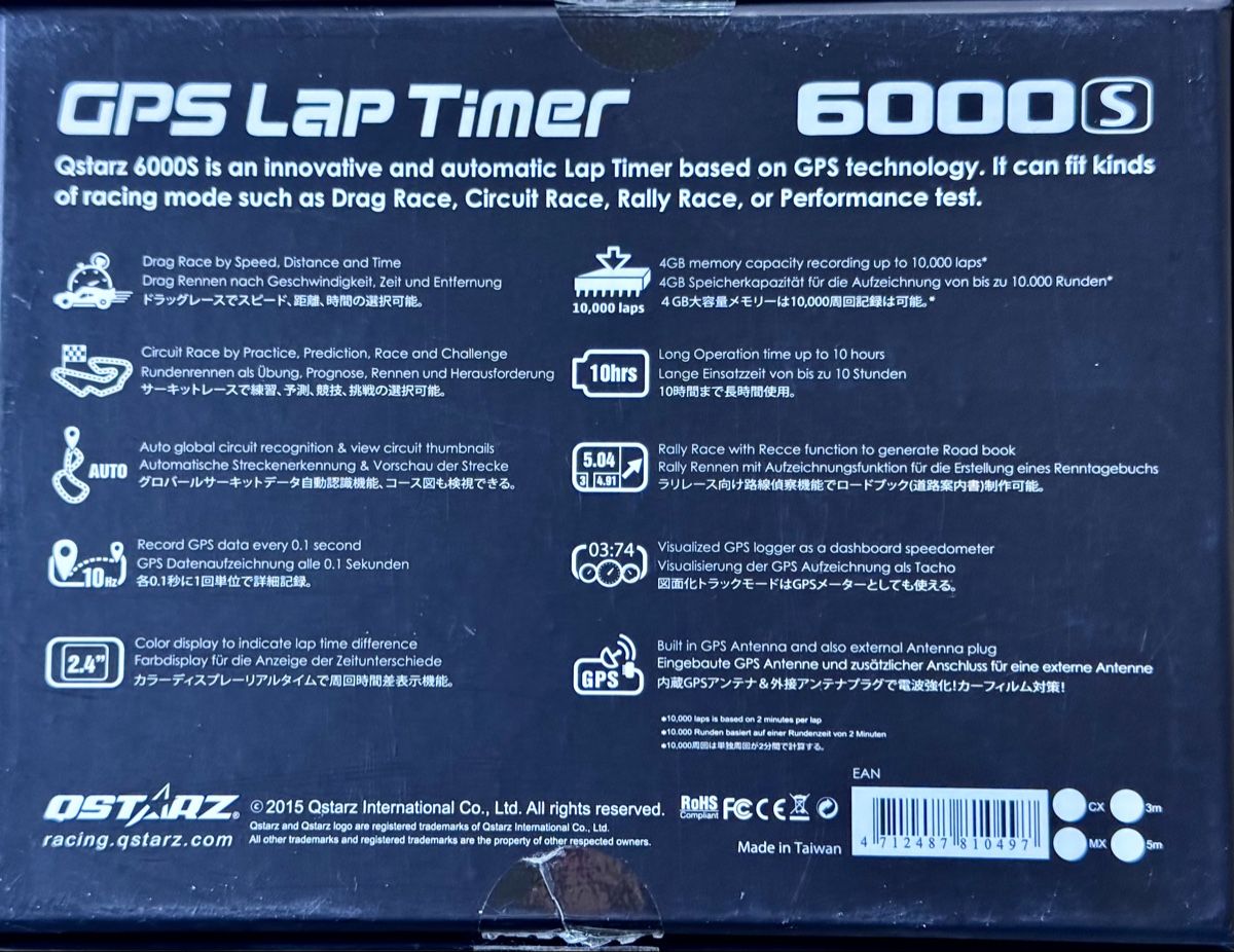 QStarz GPS Laptimer 6000S - Race Tracker - 10 Hz GPS (Gebraucht) in ...