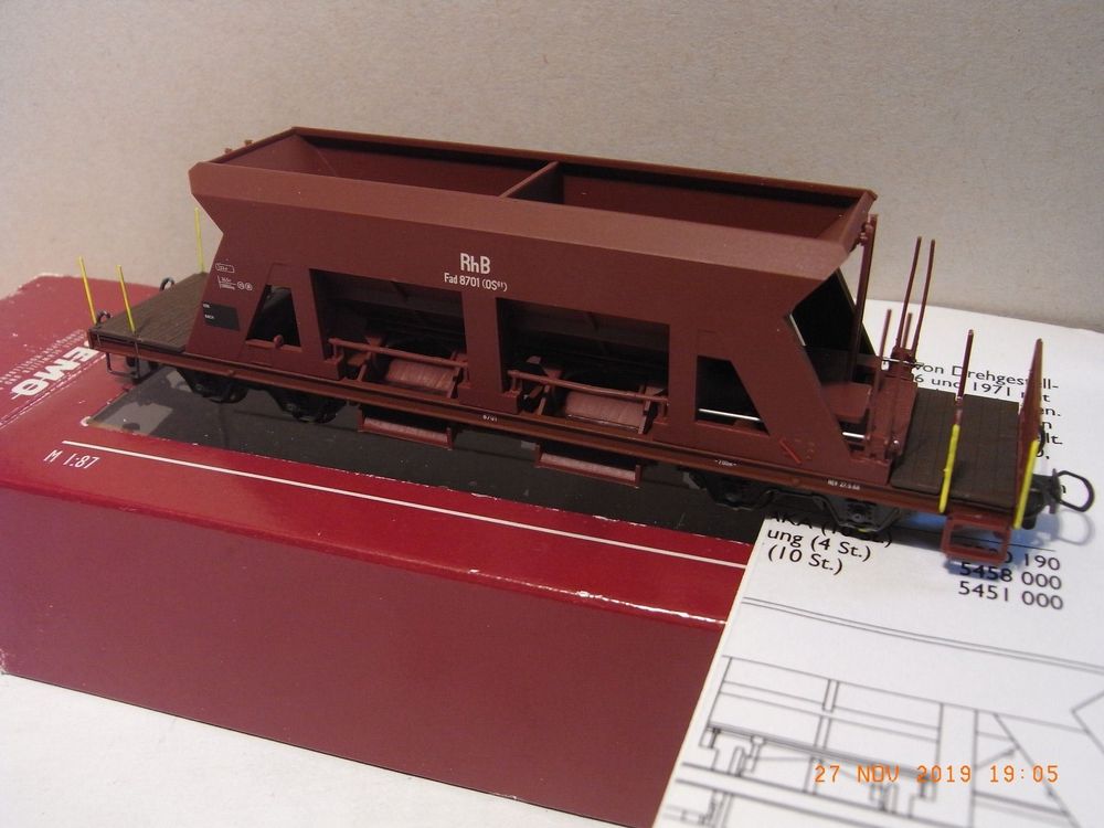 Bemo HOm RhB, ballastière brune Fad 8701 | Kaufen auf Ricardo