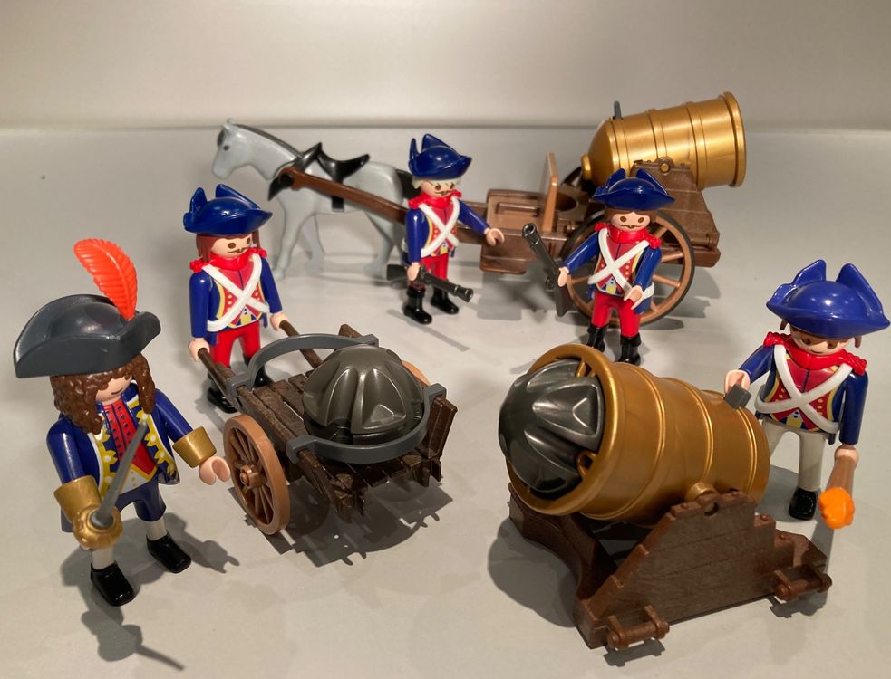 Playmobil, französische Soldaten und 2x Kanone "Dicke Berta" (Gebraucht) in Wil SG für CHF 49 ...