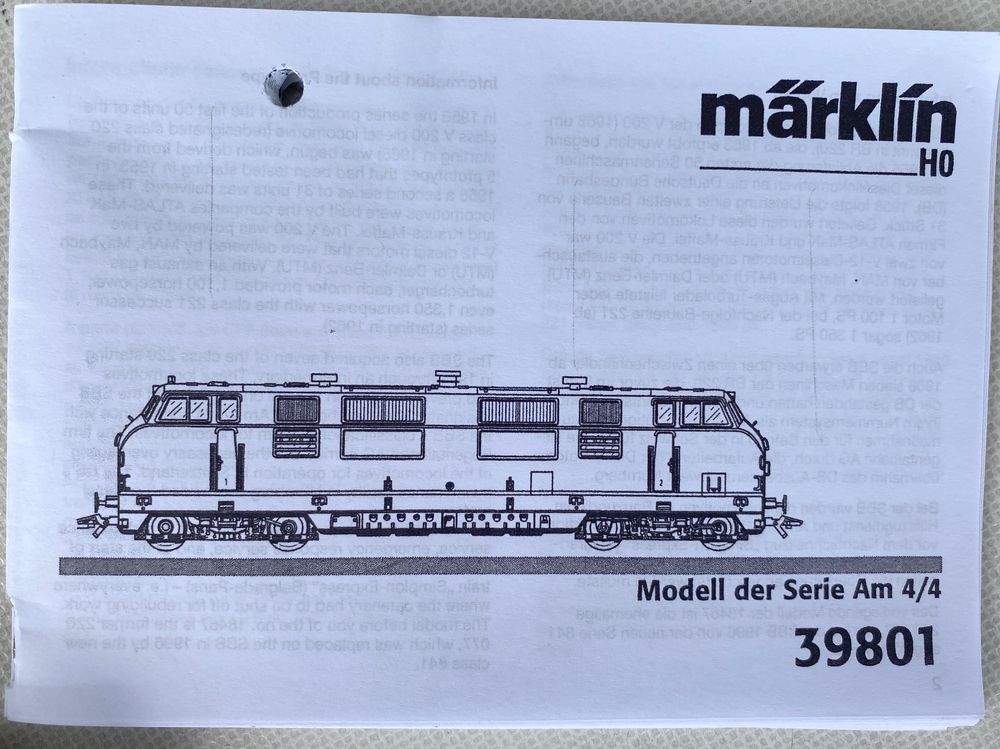 Am 4/4 SBB Märklin 39801 Softdrive mfx Sound (Gebraucht) in Adliswil ...