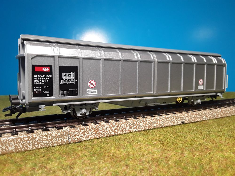 Märklin 48020 _ SBB Hbbillns Schiebewandwagen _ Spur H0 (Gebraucht) in ...