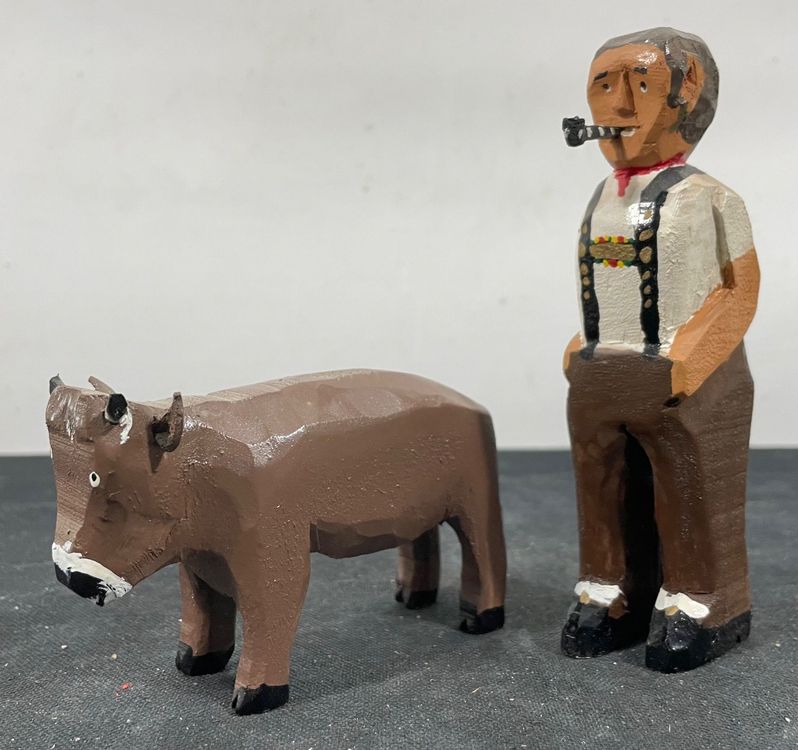 David Locher geschnitzte Appenzeller Skulpturen (Gebraucht) in Root für ...