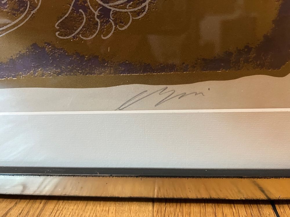 Hans Erni Original Litho. Liebespaar. Gerahmt 66x55 cm. | Kaufen auf Ricardo