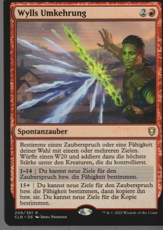 TCG Magic The Gathering MTG CLB 209 Wylls Umkehrung | Acheter sur Ricardo