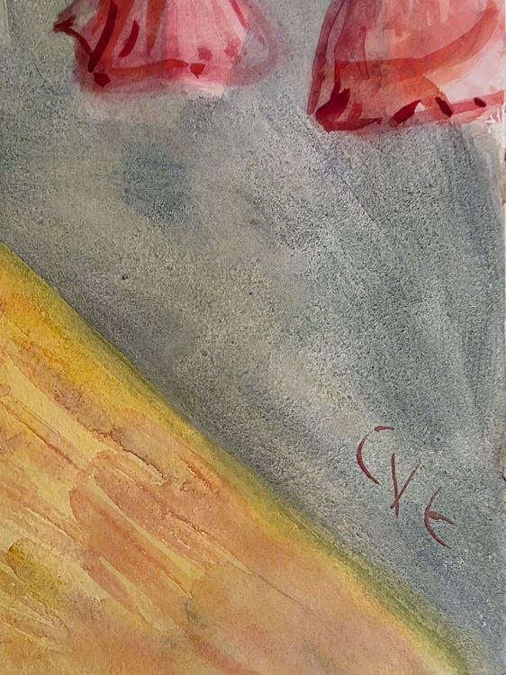Aquarell Clara Vogelsang Eymann (50 x 35) 40 % seines Wertes (Gebraucht ...