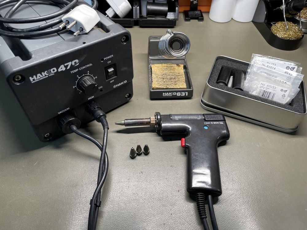 HAKKO Entlötstation (470 + 802 + 631) mit viel Zubehör (Gebraucht) in Knonau für CHF 100 – mit ...