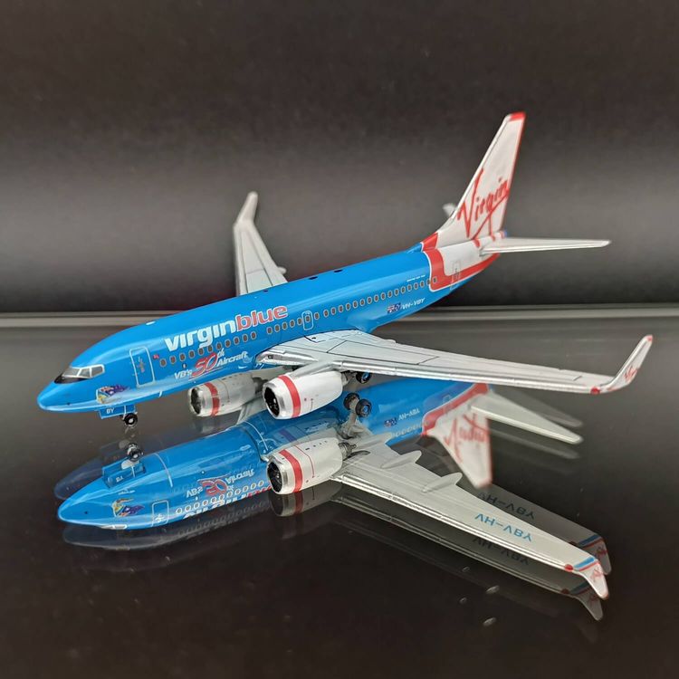 Modellflugzeug 1:400 Boeing 737-700 Virgin blue - OVP (Neu und ...