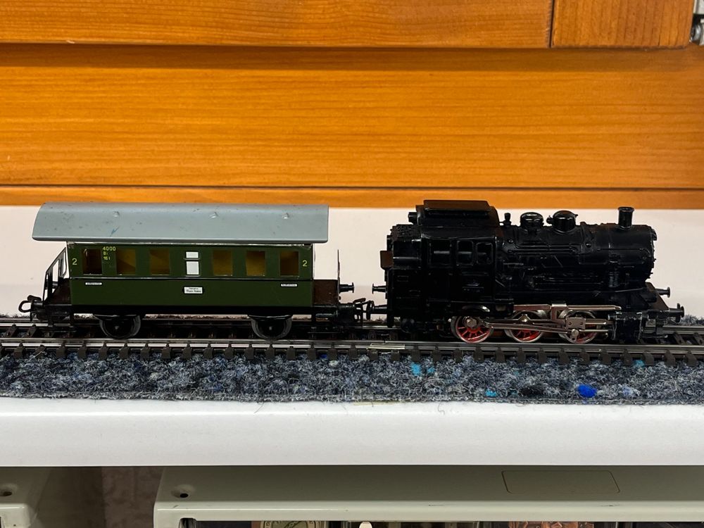 Märklin Damflok 89006 HO WS Analog mit Personenwagen (Gebraucht) in ...