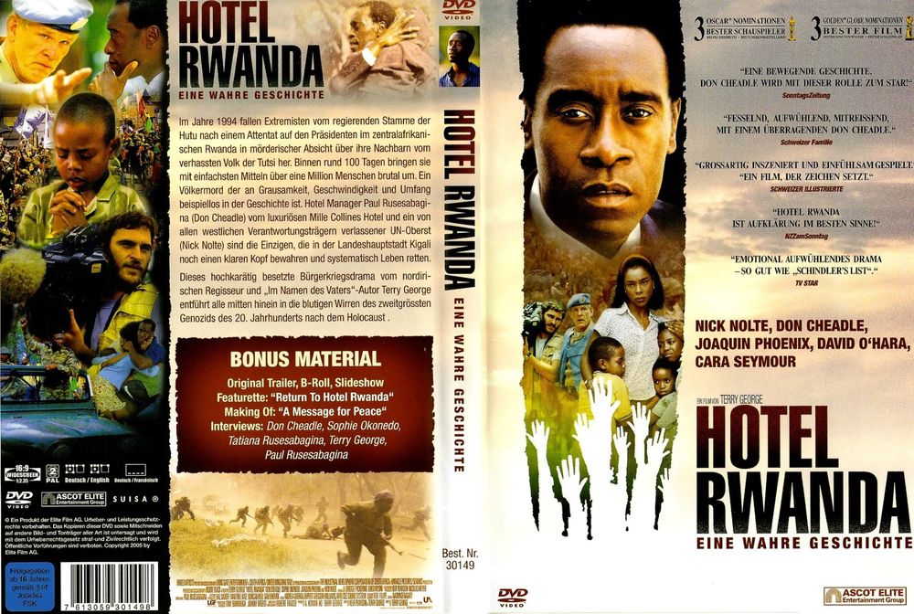 Hotel Ruanda - Eine wahre Geschichte DVD (Gebraucht) in Hedingen für ...