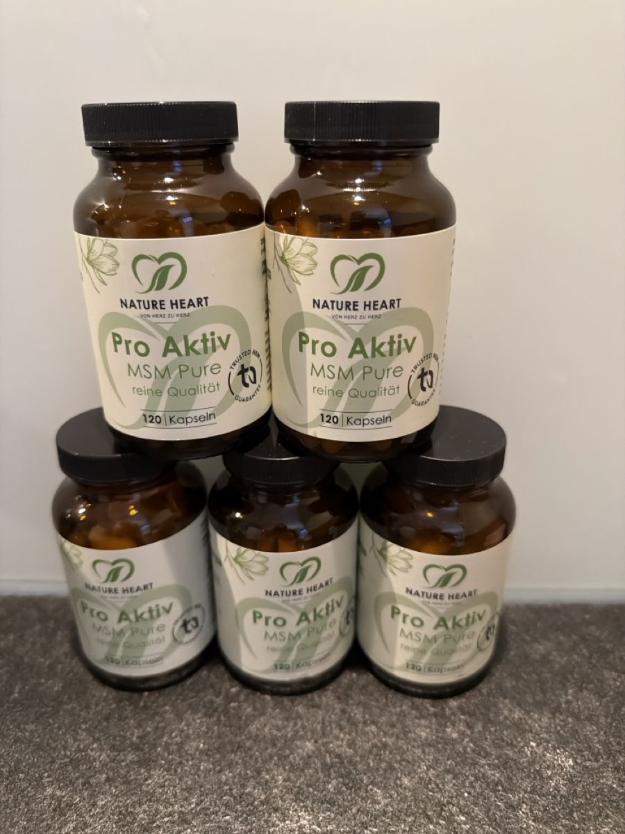 Nature Heart Pro Aktiv MSM Pure 5x120 Kapseln OVP (Neu und ...