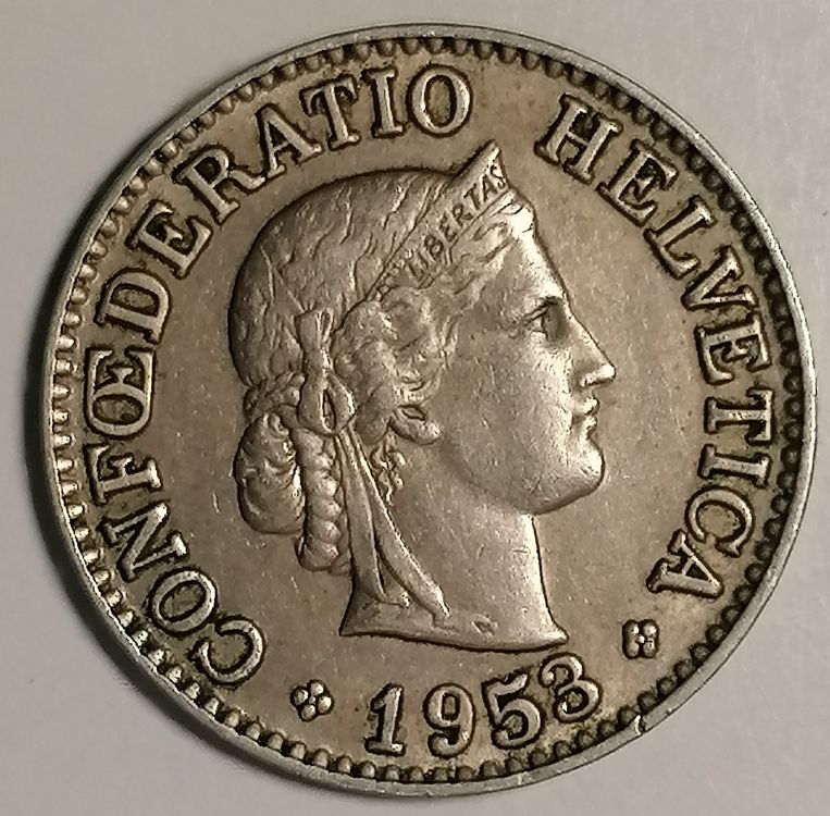 10 Rappen Schweiz 1953 (Gebraucht) in Stalden (Sarnen) für CHF 0.7 – mit Lieferung auf Ricardo ...