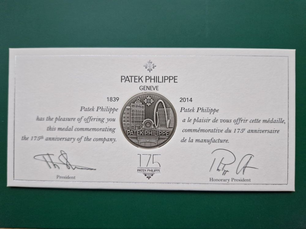 Patek philippe 175 anniversaire silver coin | Kaufen auf Ricardo
