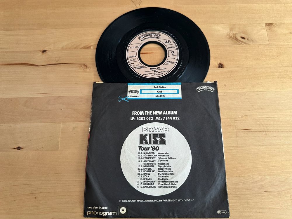 KISS GENE SIMMONS PAUL STANLEY rare Talk to me Single Top (Gebraucht ...