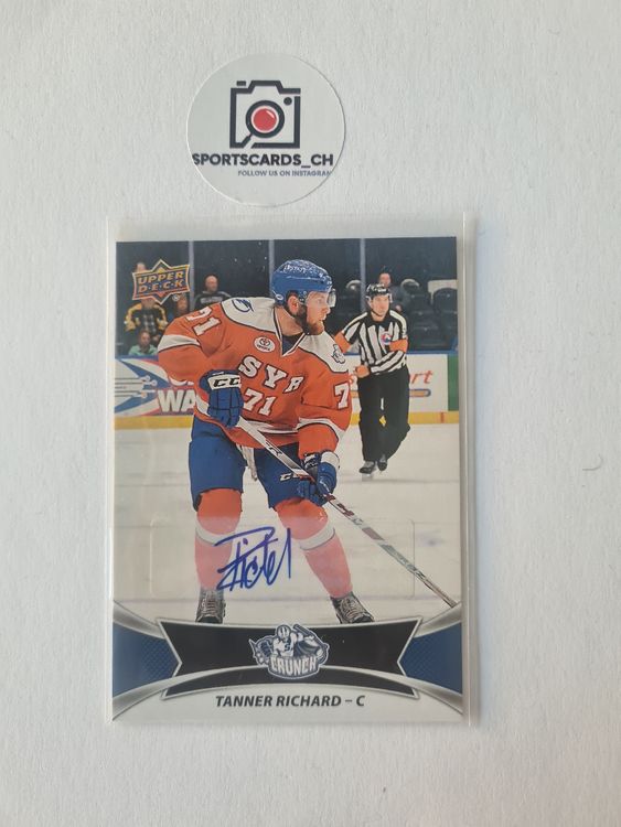 Carte signée Tanner Richard - Syracuse Crunch - GSHC (Gebraucht) in Sion für CHF 5 – mit ...