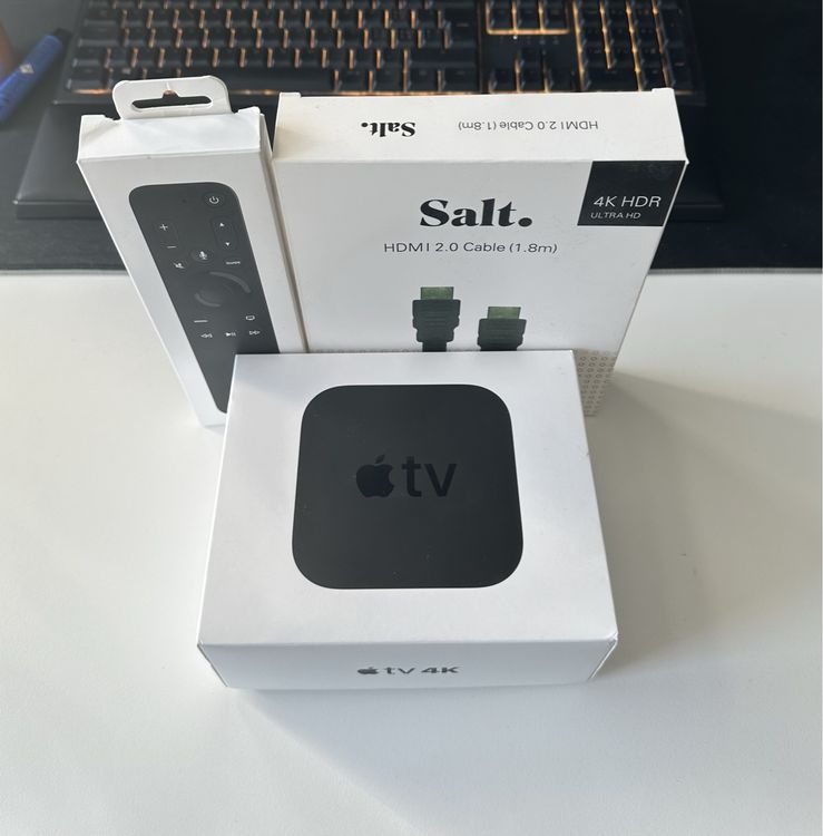 Apple TV 4K HDR Salt Bundle (inkl. HDMI) (Neu (gemäss Beschreibung)) in ...