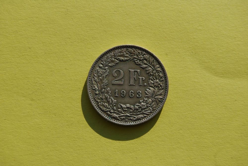 1 Münze 2 Franken 1963 (Gebraucht) in Rüfenacht BE für CHF 6 – mit Lieferung auf Ricardo kaufen