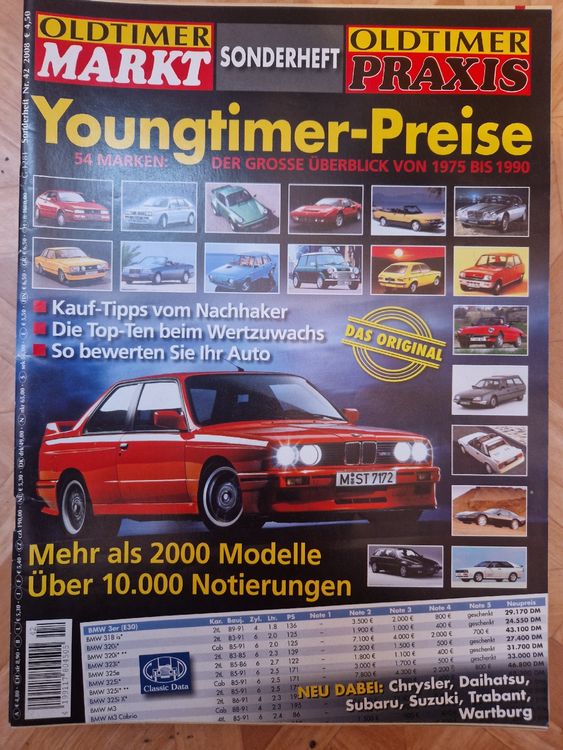 Oldtimer Markt Sonderheft 2008 Youngtimer von 1975-1990 Prei (Gebraucht) in Kölliken für CHF 6.5 ...
