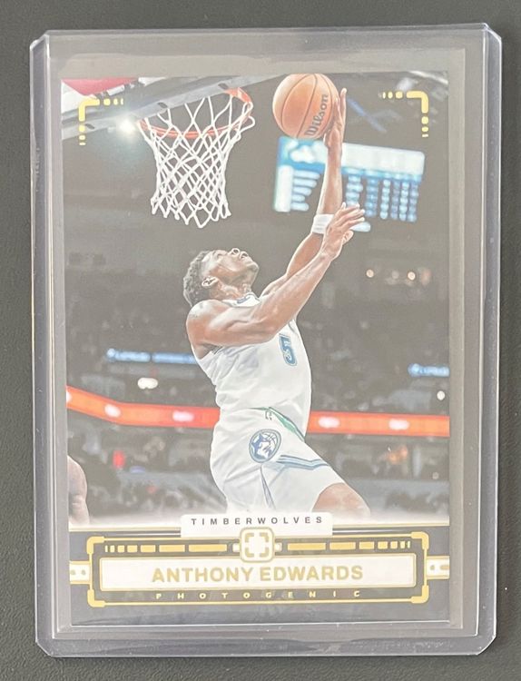 NBA Anthony Edwards 2023-24 PhotoGenic Card (Neu (gemäss Beschreibung ...
