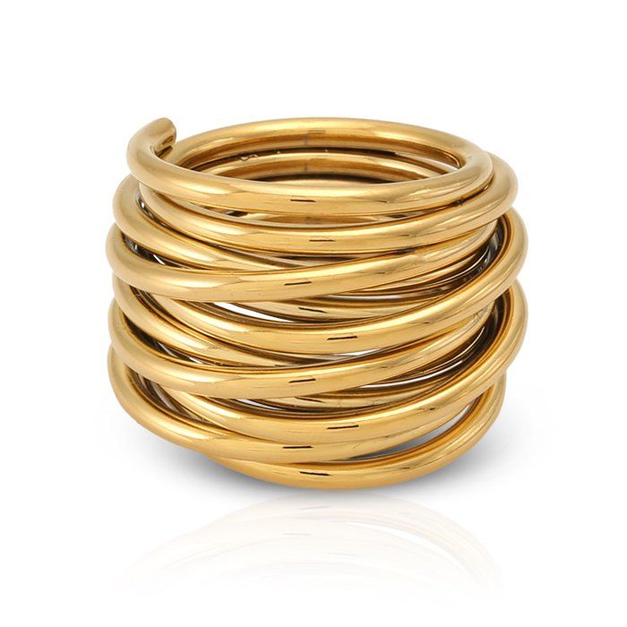 Edelstahl Ring Spaghetti Grösse 53 | Kaufen auf Ricardo