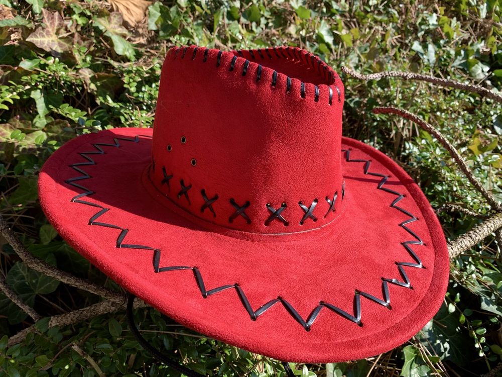 Roter Cowboyhut Fasnacht Westernhut Partyhut Gr. M/L 56/58 | Kaufen auf ...
