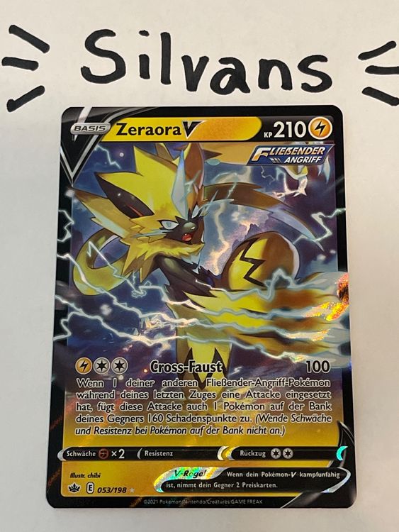 Zeraora V 053/198 Schaurige Herrschaft Deutsch (Neu (gemäss ...