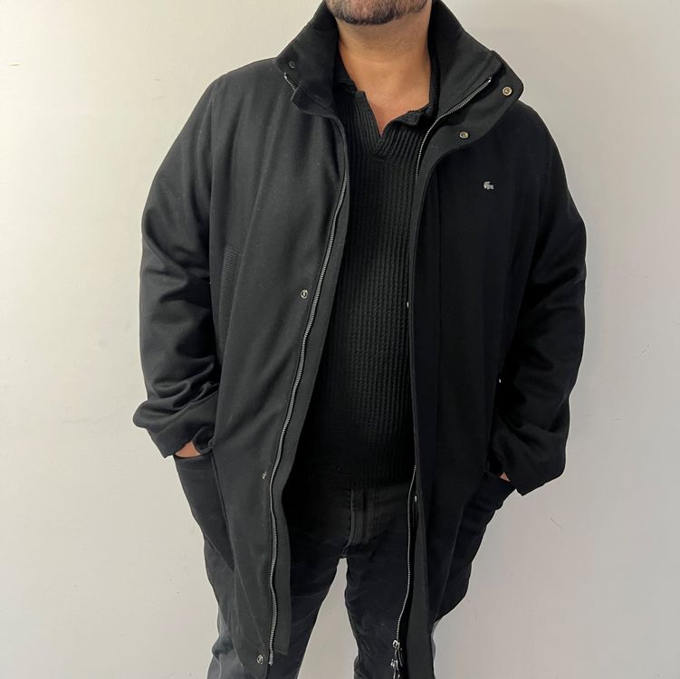 LACOSTE DEVANLAY Mantel Jacke schwarz aus Wolle (Gebraucht) in Zürich ...