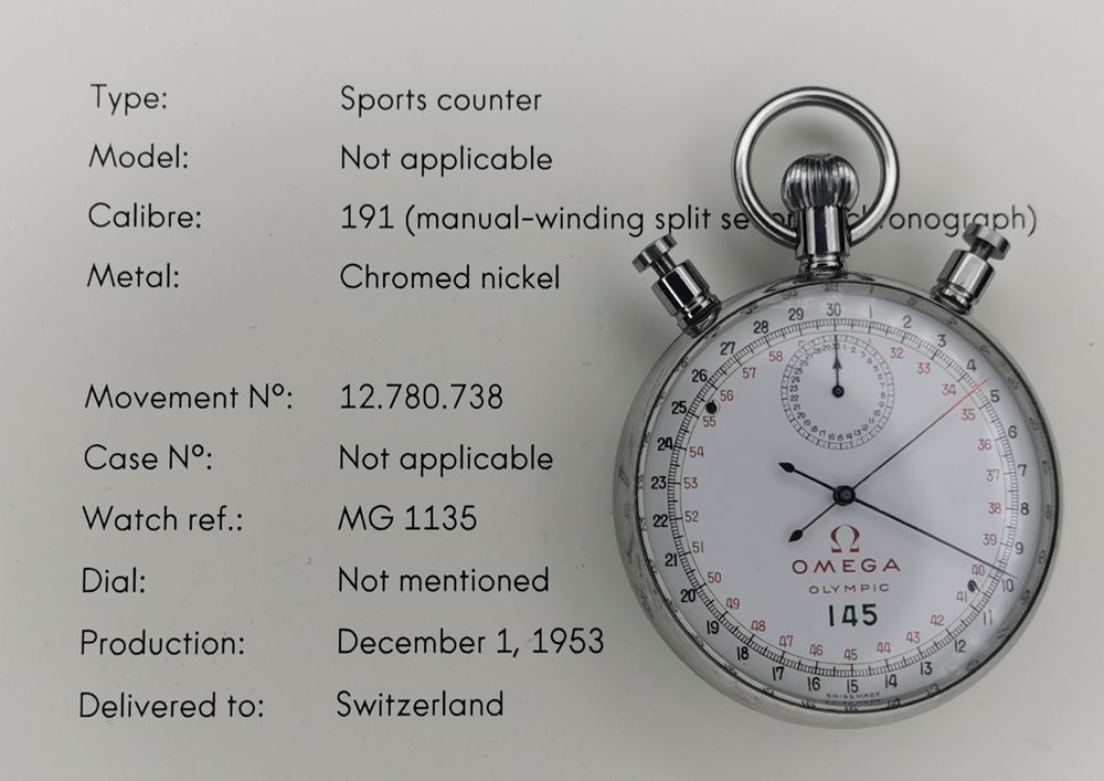 OMEGA Olympic Stopwatch stoppuhr compteur | Kaufen auf Ricardo